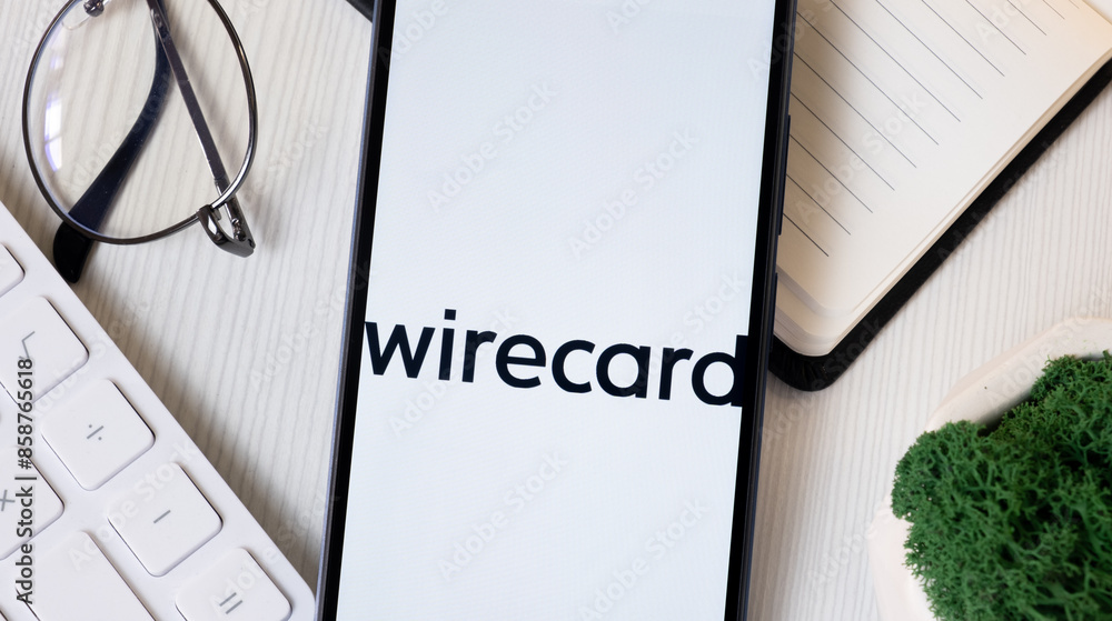 New York, USA - 1 June 2024: Wirecard Logo on Phone Screen, Company ...