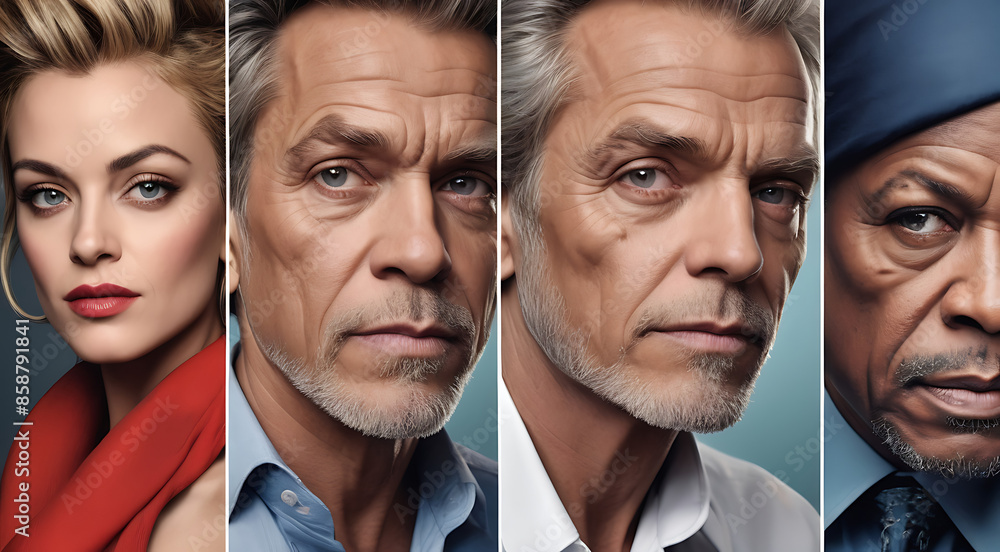Striking portraits of celebrities and public figures, capturing their ...