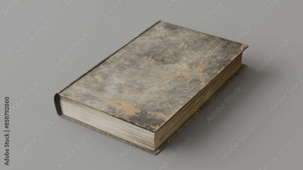 Isolated blank book on grey background with clipping path Stock Photo ...