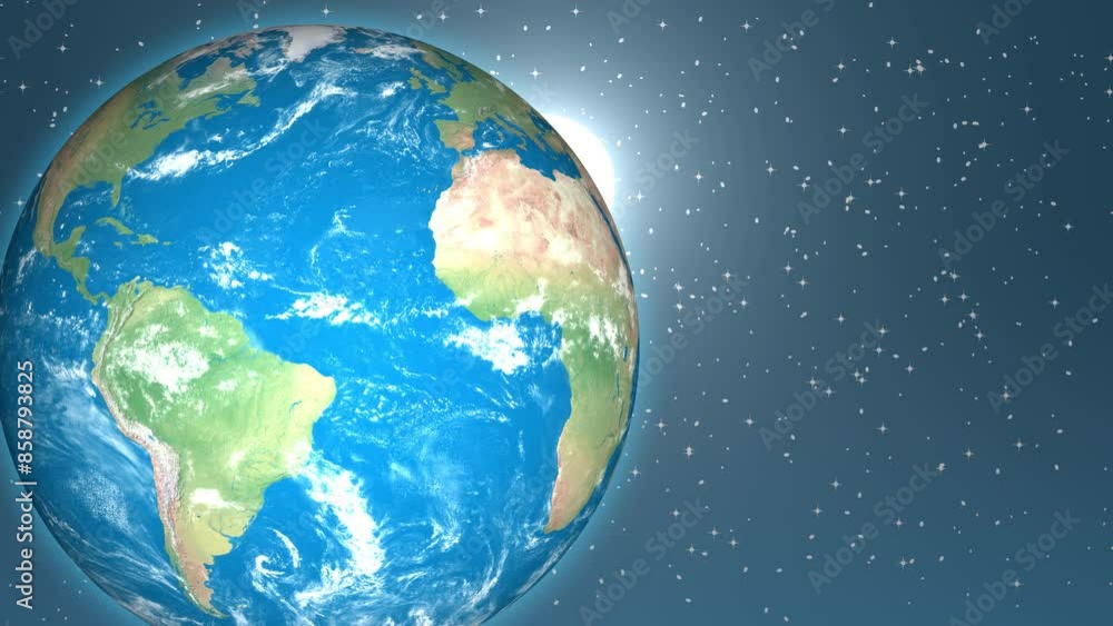 Earth sun galaxy stars, universe sun view, Space Zoom spinning, Earth ...