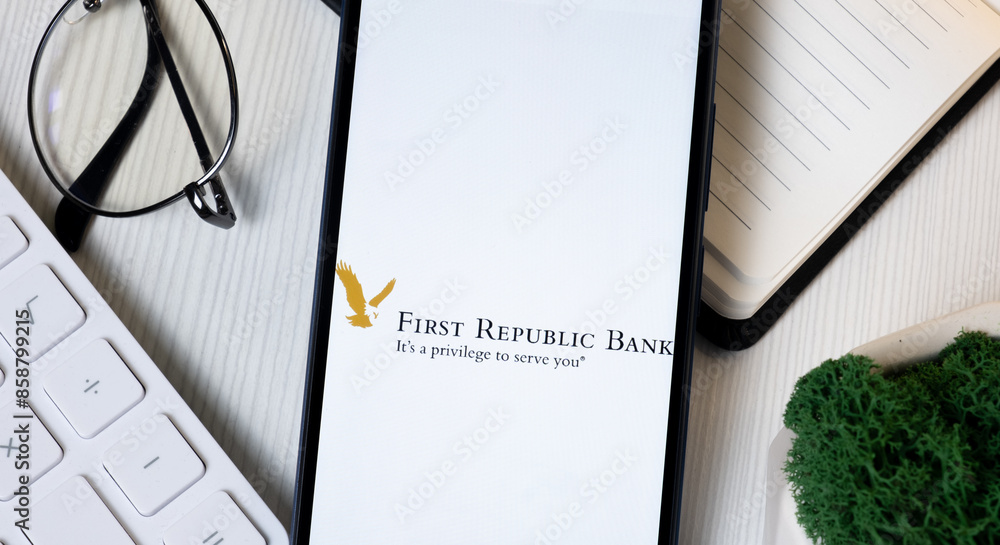 New York, USA - 1 June 2024: First Republic Bank Logo on Phone Screen ...