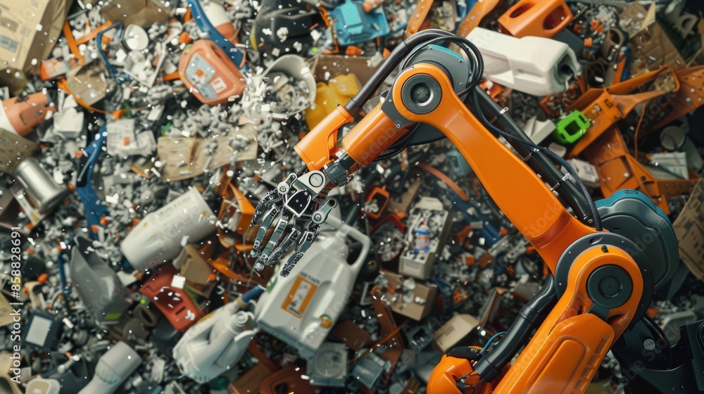 AI-driven autonomous waste management system sorting and recycling ...