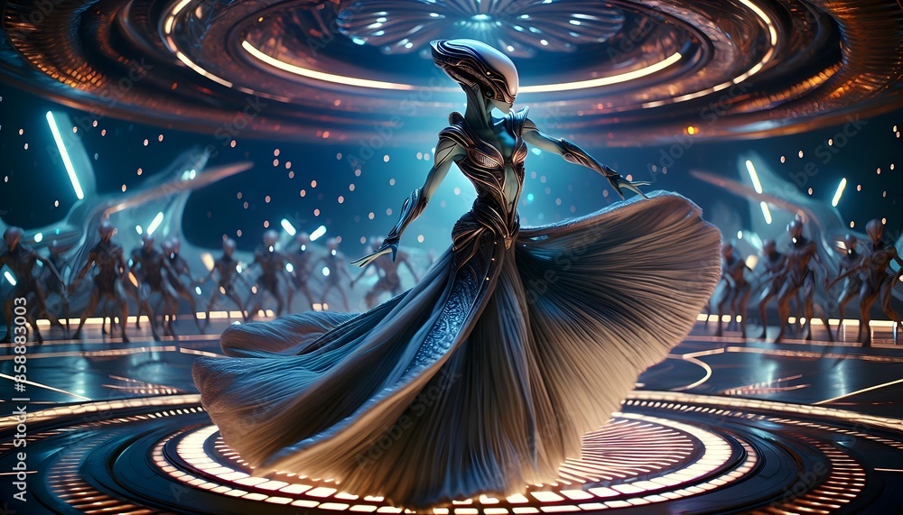 Foto de Aliens ancestrales, extraterrestre, ufo, arte, luces, platillo ...