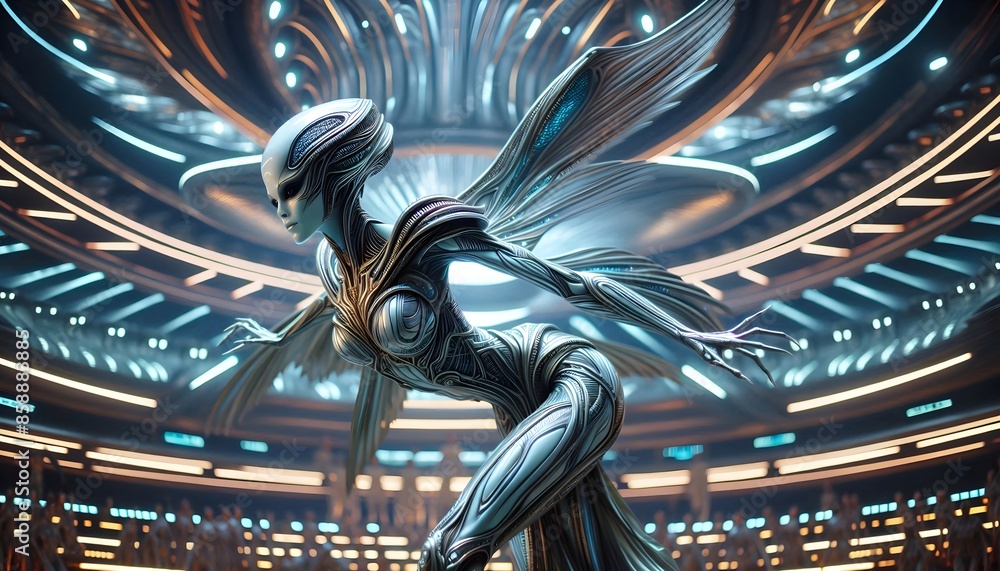 Foto de Aliens ancestrales, extraterrestre, ufo, arte, luces, platillo ...