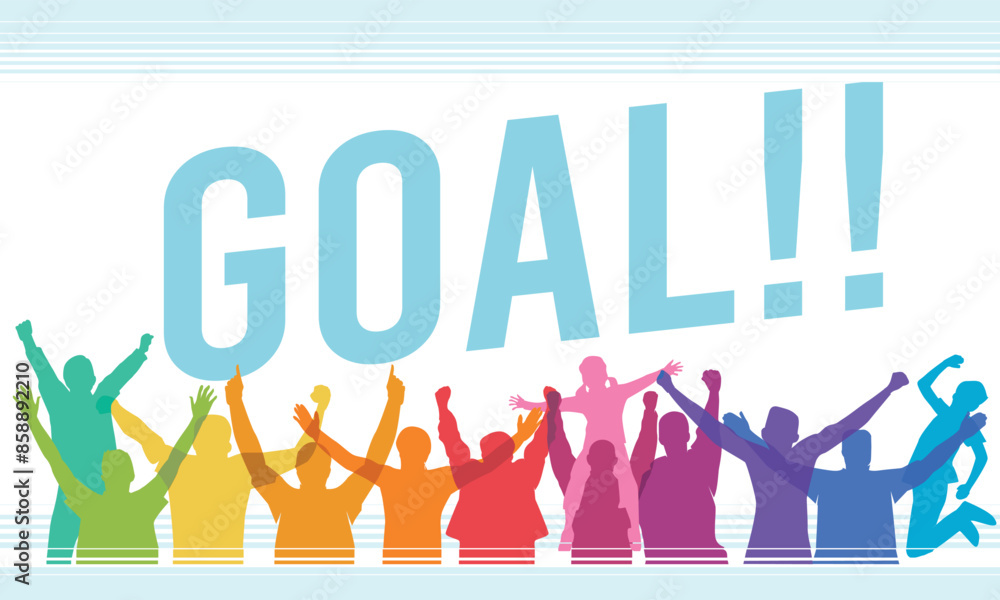 Great editable vector file of sport fans spectator cheering their team ...