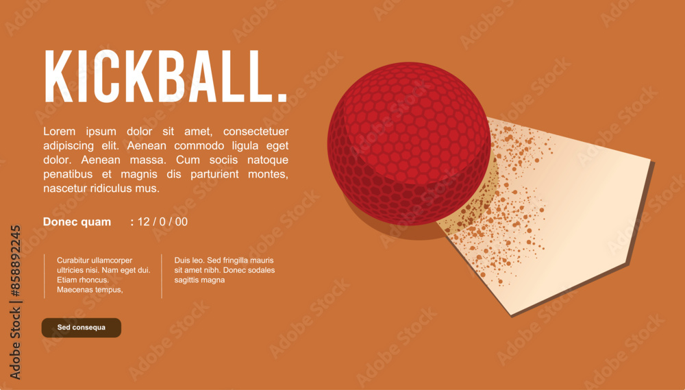 Great attractive editable and memorable kickball poster for competition ...