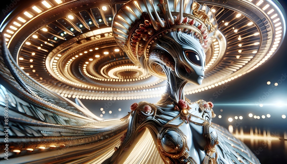 Foto de Aliens ancestrales, extraterrestre, ufo, arte, luces, platillo ...