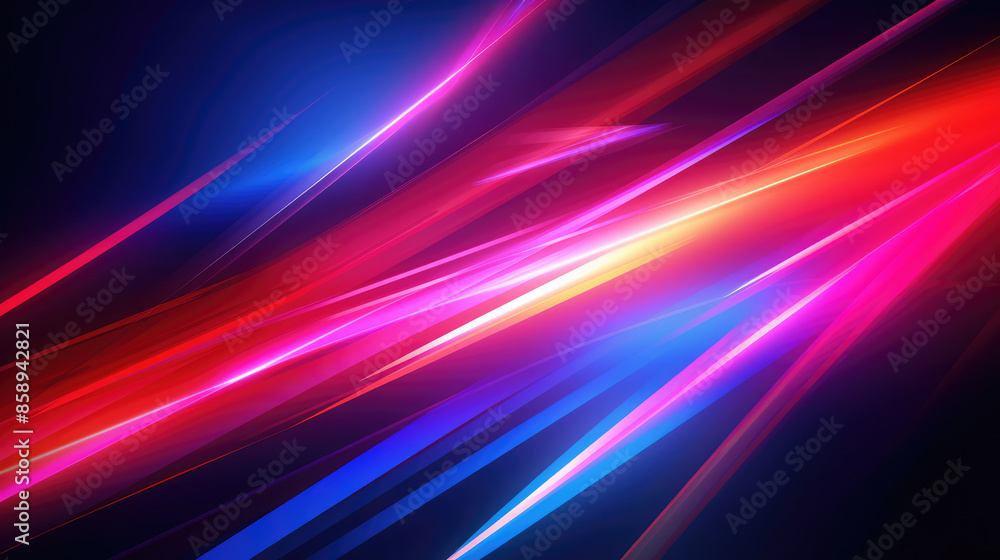 Abstract speed glowing light bold colors background banner illustration ...