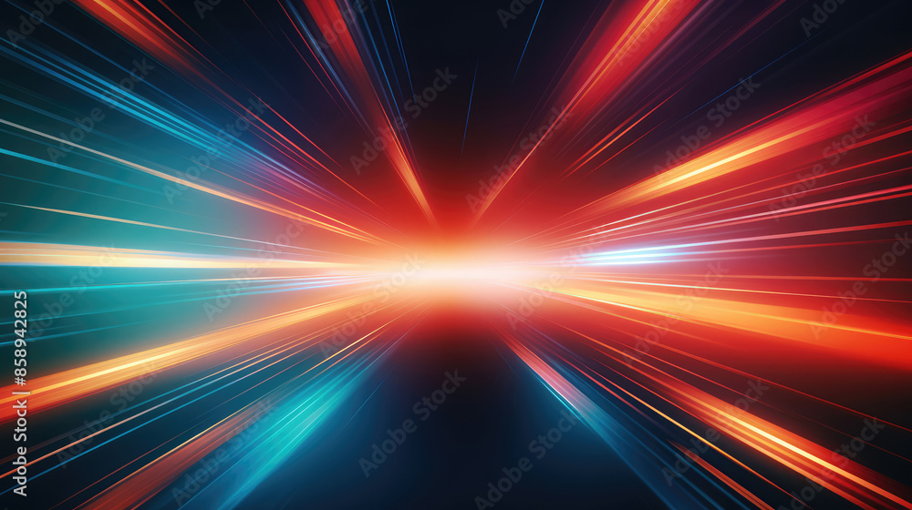 Abstract speed glowing light bold colors background banner illustration ...