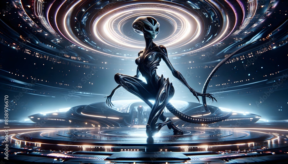 Foto de Aliens ancestrales, extraterrestre, ufo, arte, luces, platillo ...