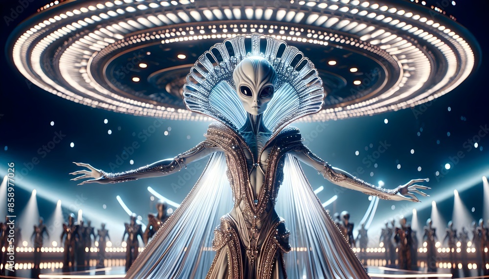 Aliens ancestrales, extraterrestre, ufo, arte, luces, platillo volador ...