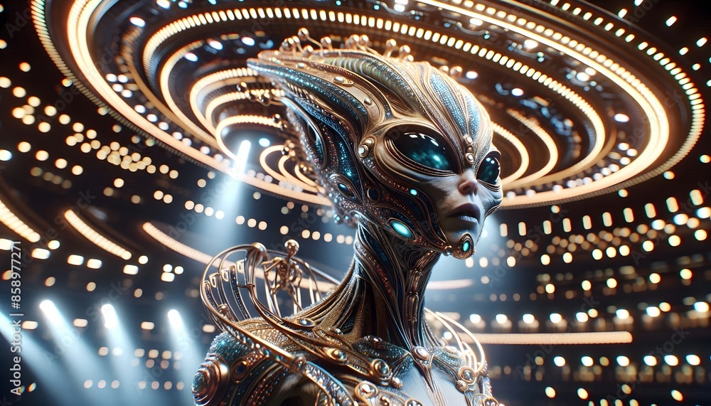 Aliens ancestrales, extraterrestre, ufo, arte, luces, platillo volador ...