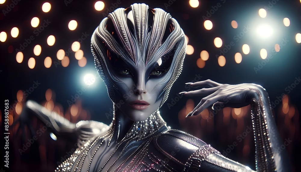 Aliens ancestrales, extraterrestre, ufo, arte, luces, platillo volador ...