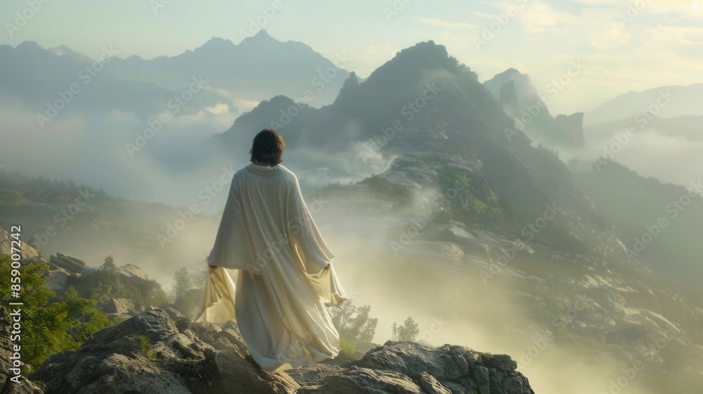 Jesus on the Mount, Praying in the Garden of Gethsemane, pouring out ...