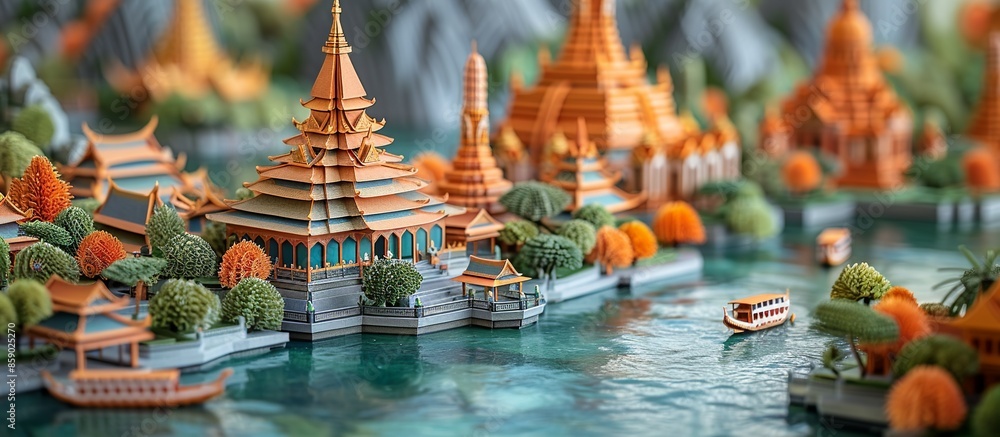 Immerse yourself in the beauty of Bangkok with this detailed paper ...