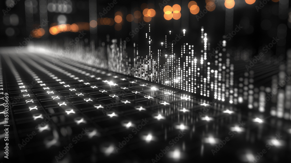 stock market ticker going up, simple black and white icons, white ...