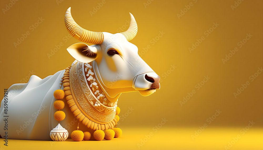 bull, cow, animal, india, new, closeup, sacred, celebration, krishna ...