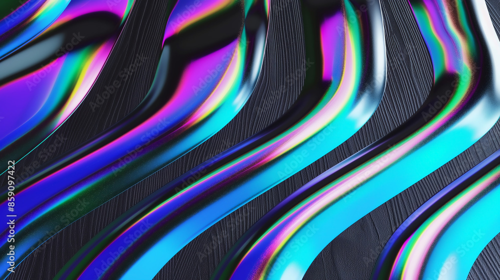 Blue green purple gradient metallic texture striped abstract background ...