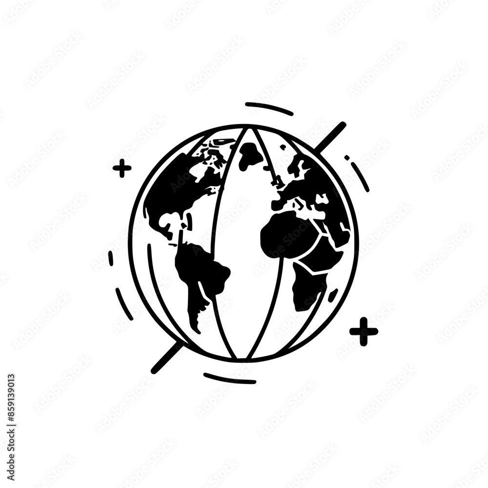 globe icon, Globe SVG, Travel SVG, Adventure svg file, Flower Globe svg ...