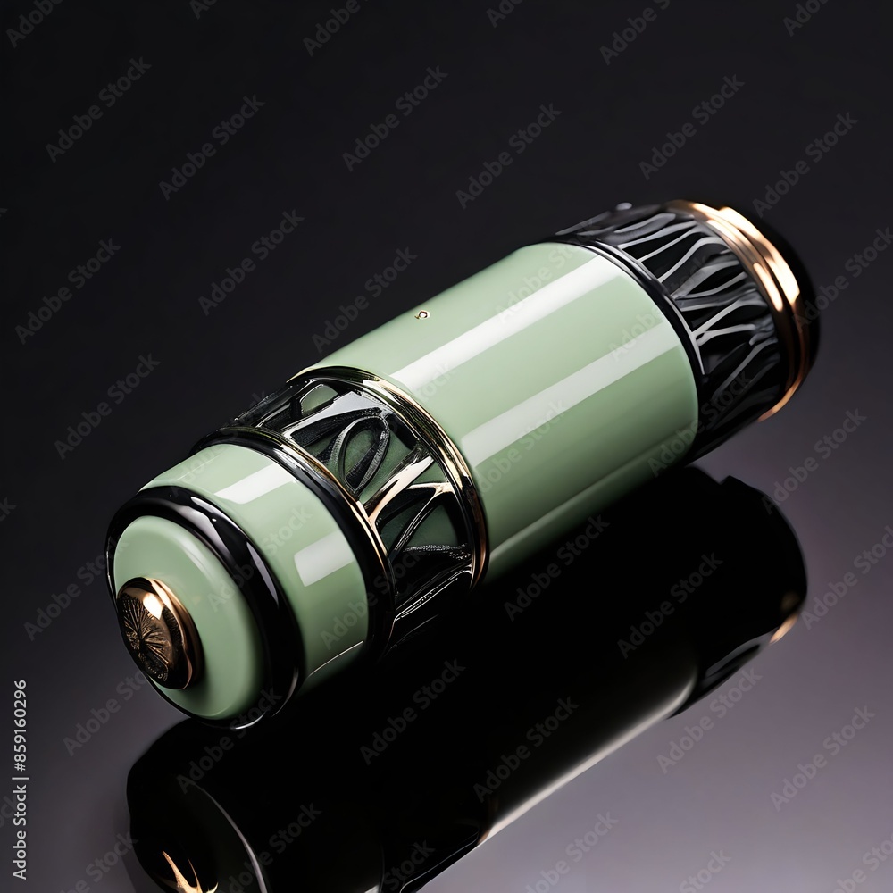 Vintage luxury highlighter roller pen design in blood red, sage green ...