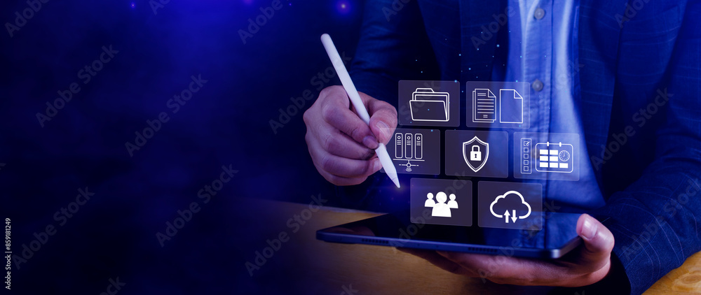 Document Management System DMS for document management concept online ...