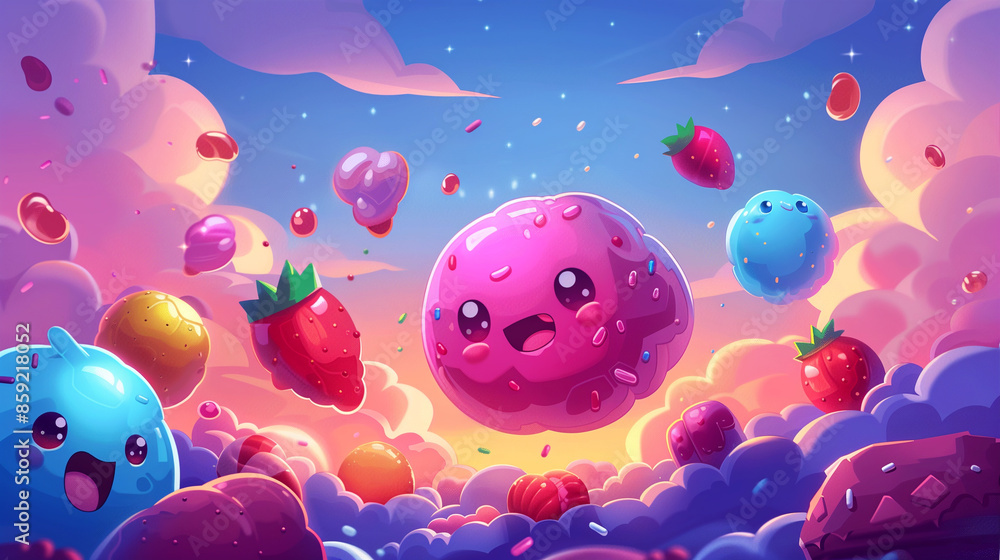 Cartoon sweet bomb illustration Stock Illustration | Adobe Stock