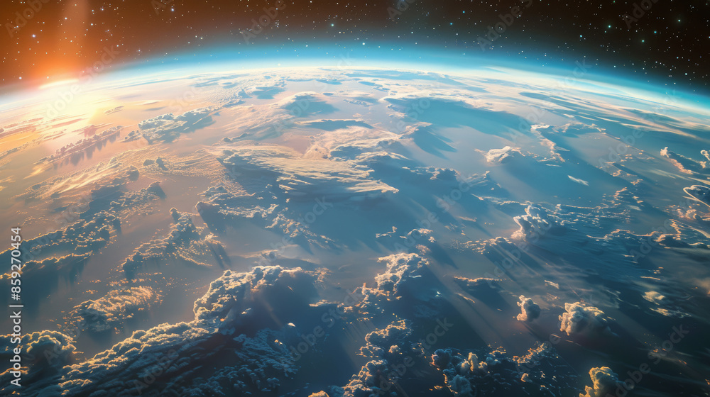 Stunning aerial view of earth's surface from space, showcasing delicate ...