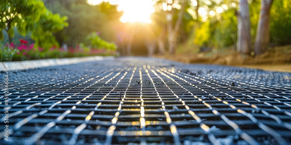 Using geogrid to reinforce hills for a new pedestrian path construction ... Using geogrid to reinforce hills for a new pedestrian path construction ...