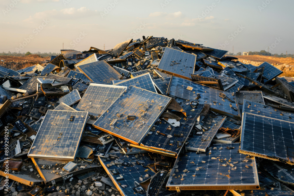 Massive mountain of broken solar panels highlights urgent need for ...