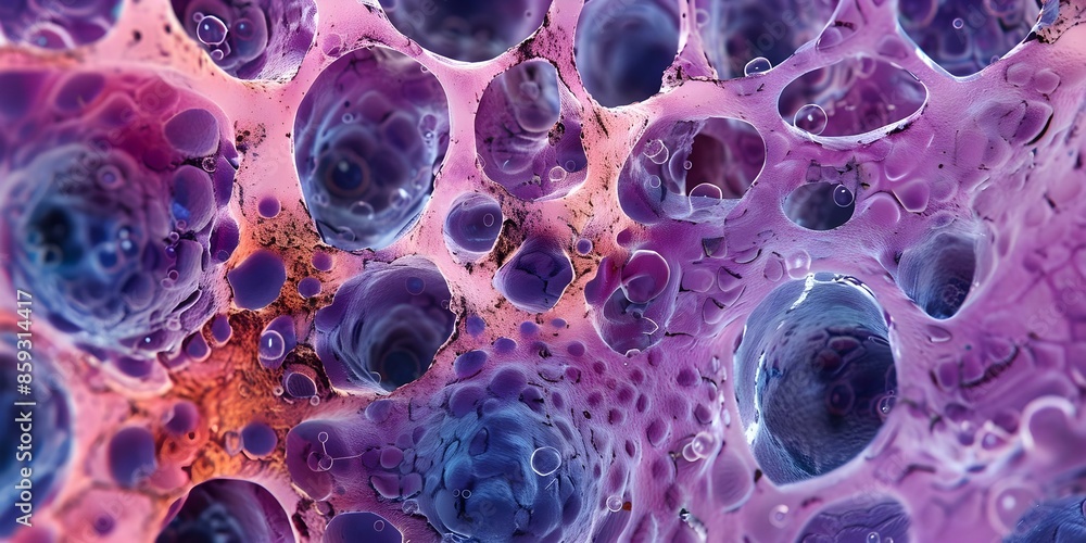 Detailed image of bone marrow hematopoietic microenvironment in high ...