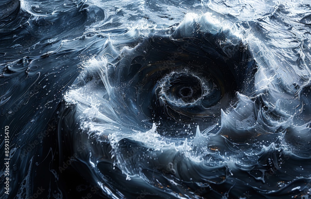 Dynamic black vortex with horizontal extension in Sherwin Williams ...