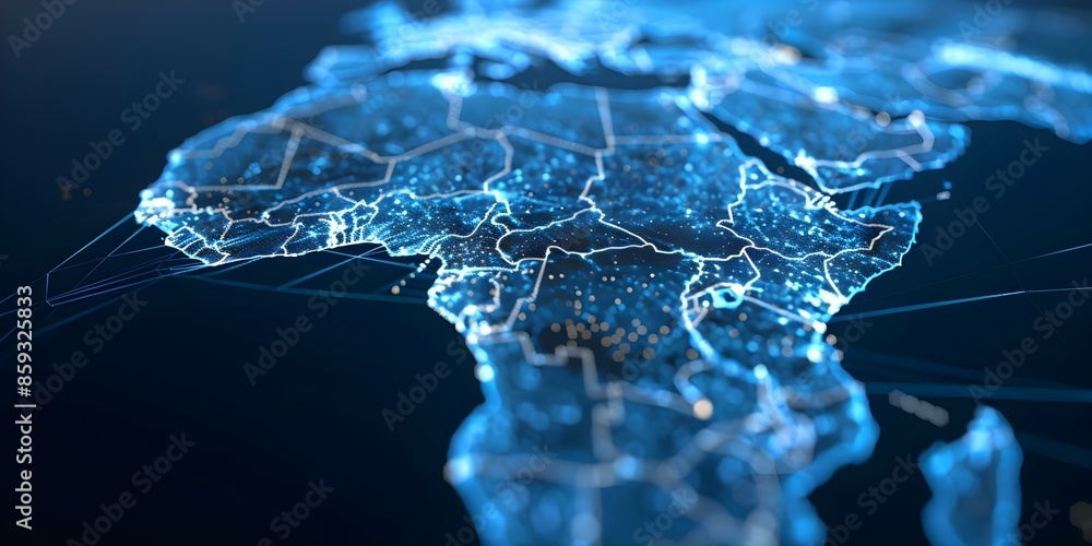Digital Map of Africa A High-Speed Showcase of Global Network ...