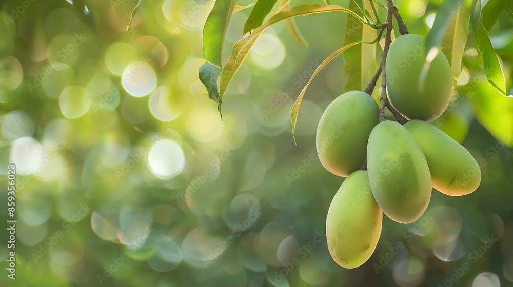 A string of mangoes on the tree one mango tree will bear more than one ...