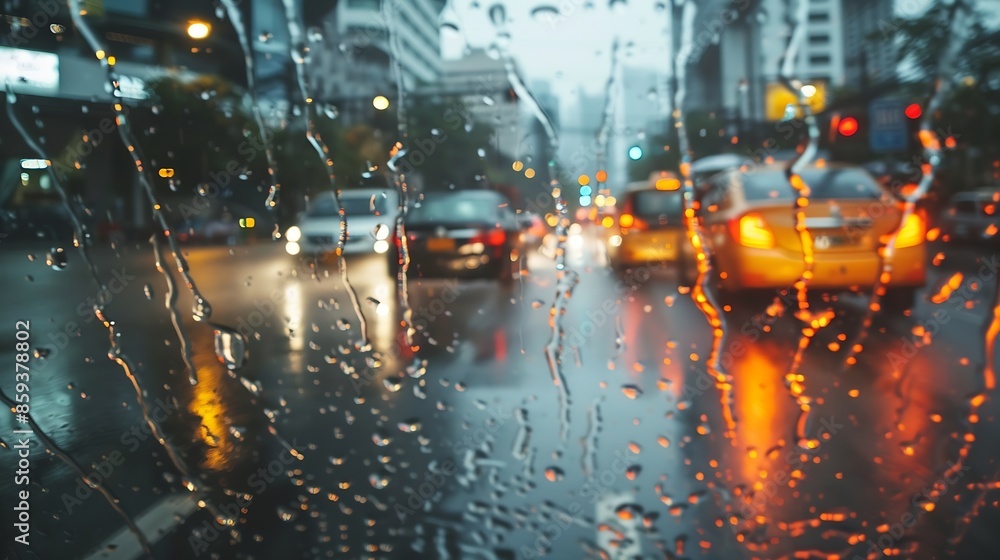 rain was falling on the roadway due to precipitation that was forming ...