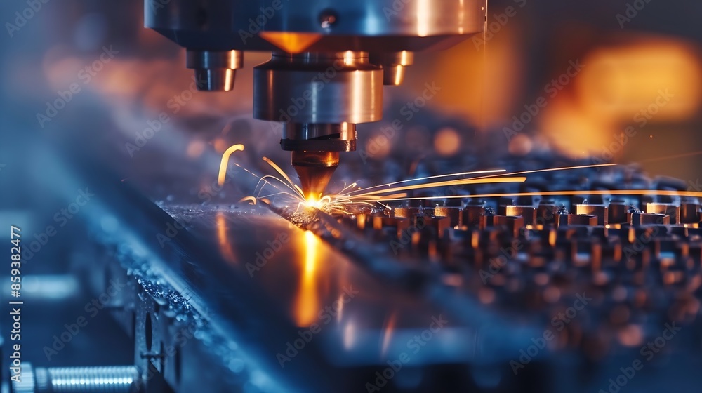 CNC Laser and gas cutting of metal modern industrial technology Making ...