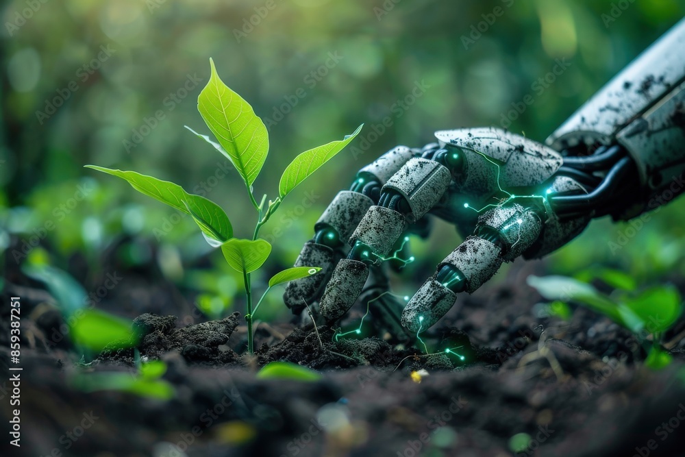 Realistic depiction of AI aiding in plant science research, optimizing ... Realistic depiction of AI aiding in plant science research, optimizing ...