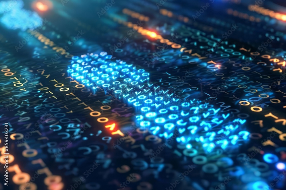 Cybersecurity Digital Footprints Made Of Binary Code Highlighting The Importance Of