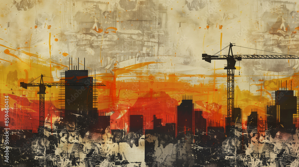 Abstract background with space for construction related text. textures ...