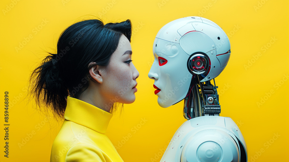 Artificial intelligence, AI human face off, AI steals job, AI, AI replaces people, robotic world ...