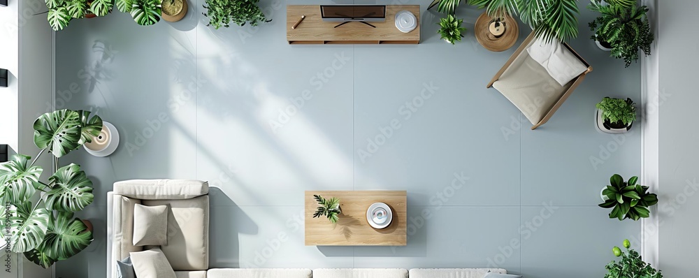 cloud APIs, home automation, flat design, top view, smart living, 3D ... cloud APIs, home automation, flat design, top view, smart living, 3D ...