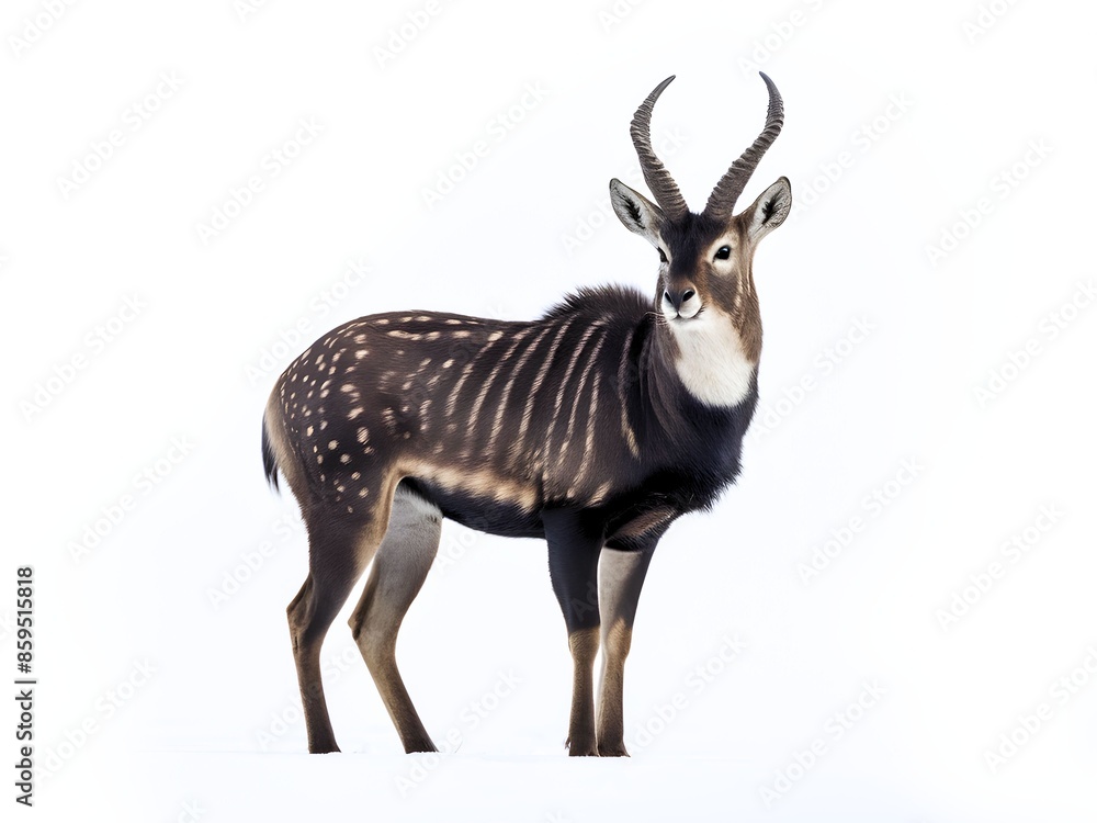Saola, a rare and endangered Asian antelope The girl's wide eyes and ...