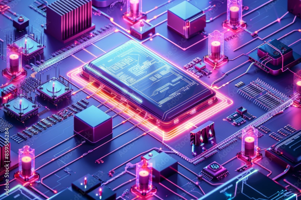 the process of lithium-ion battery operation, showing charging ...