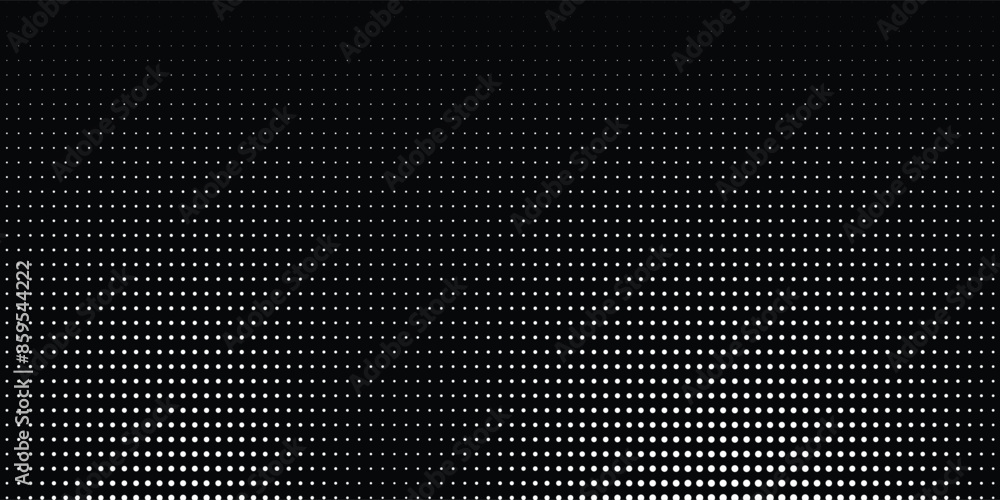 Basic halftone dots effect in black and white color. Halftone effect ...