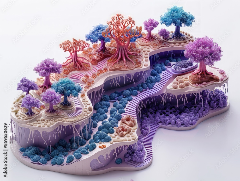 the process of cellular differentiation, showing stem cell, lineage ...
