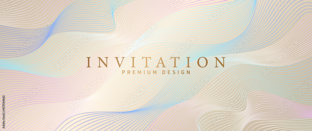 Contemporary guilloche background with multi colored line pattern for ...