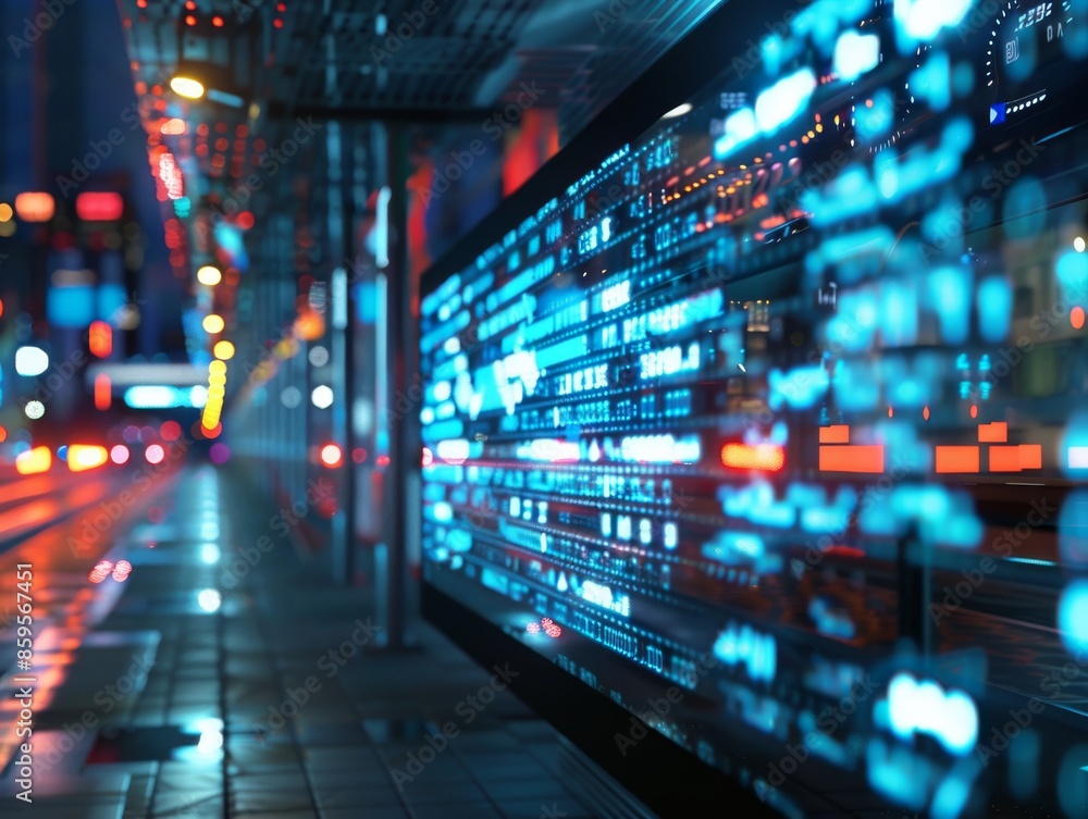 Tech-Savvy Digital SignatureAnimated Text on Abstract Background Stock ...