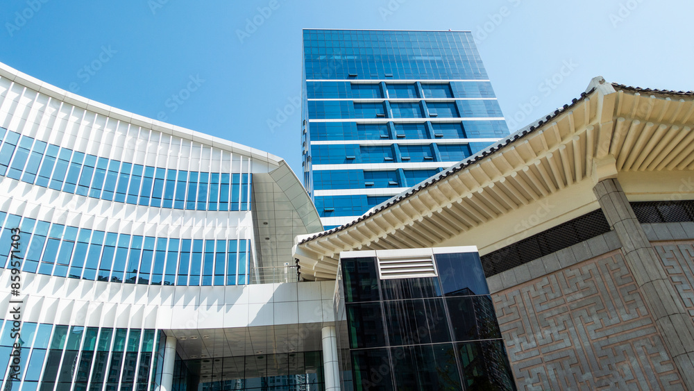 KOREA, SEOUL – April 2024 : the olympic hall World Peace Gate's ...
