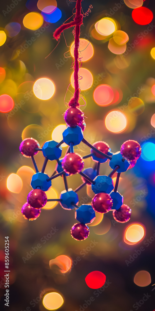 Estrutura do átomo com fórmulas científicas Stock Photo | Adobe Stock