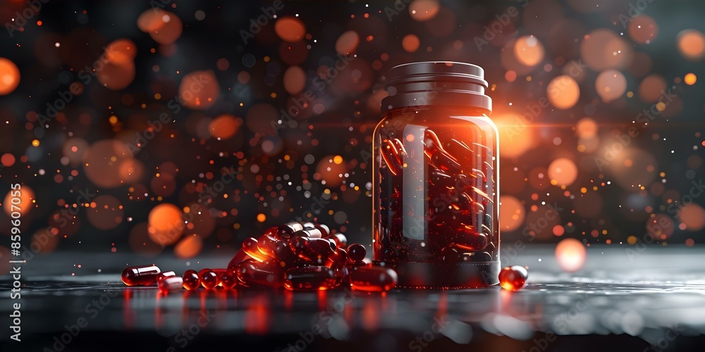 Creating a 3D model of a contemporary muscle power supplement capsule ...