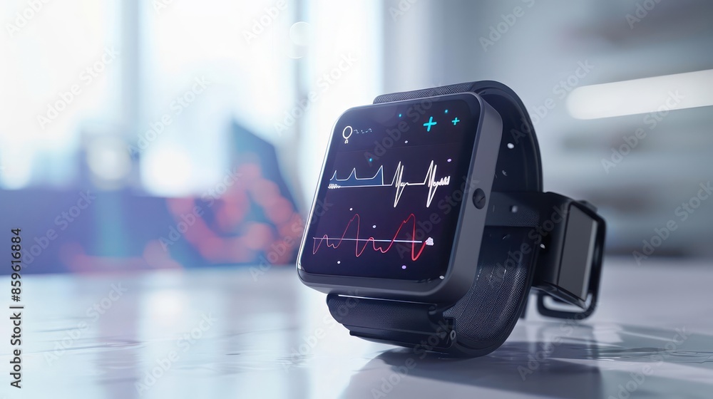 Hightech wearable ECG monitor providing continuous cardiac health data ...
